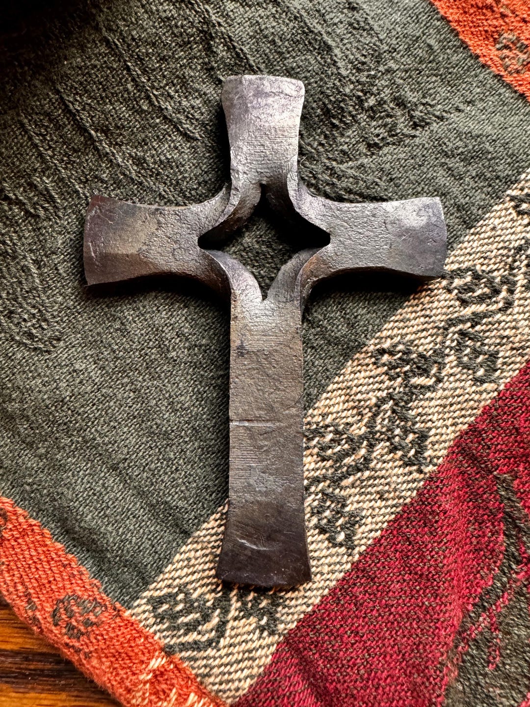 Blacksmith Split Cross (brass Finish) - Etsy
