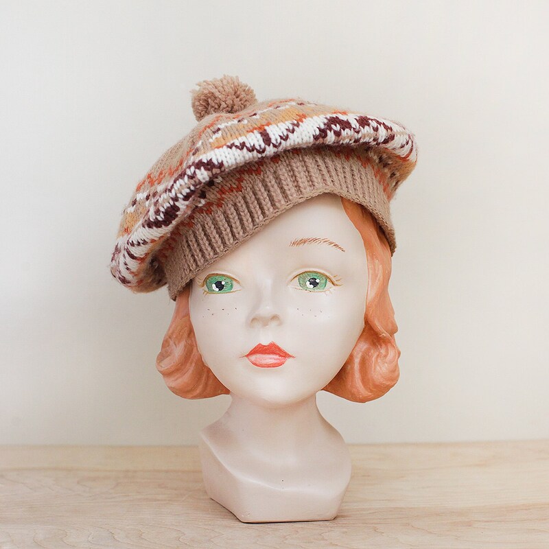 Knitted Tam Hat - Etsy