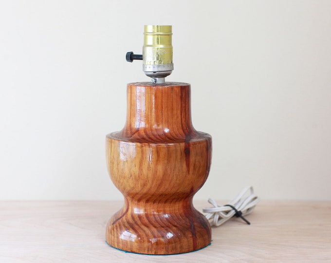 Rustic Cabin Stylewood Lamp/ Nice Hand Turned One of a Kind Lamp ...