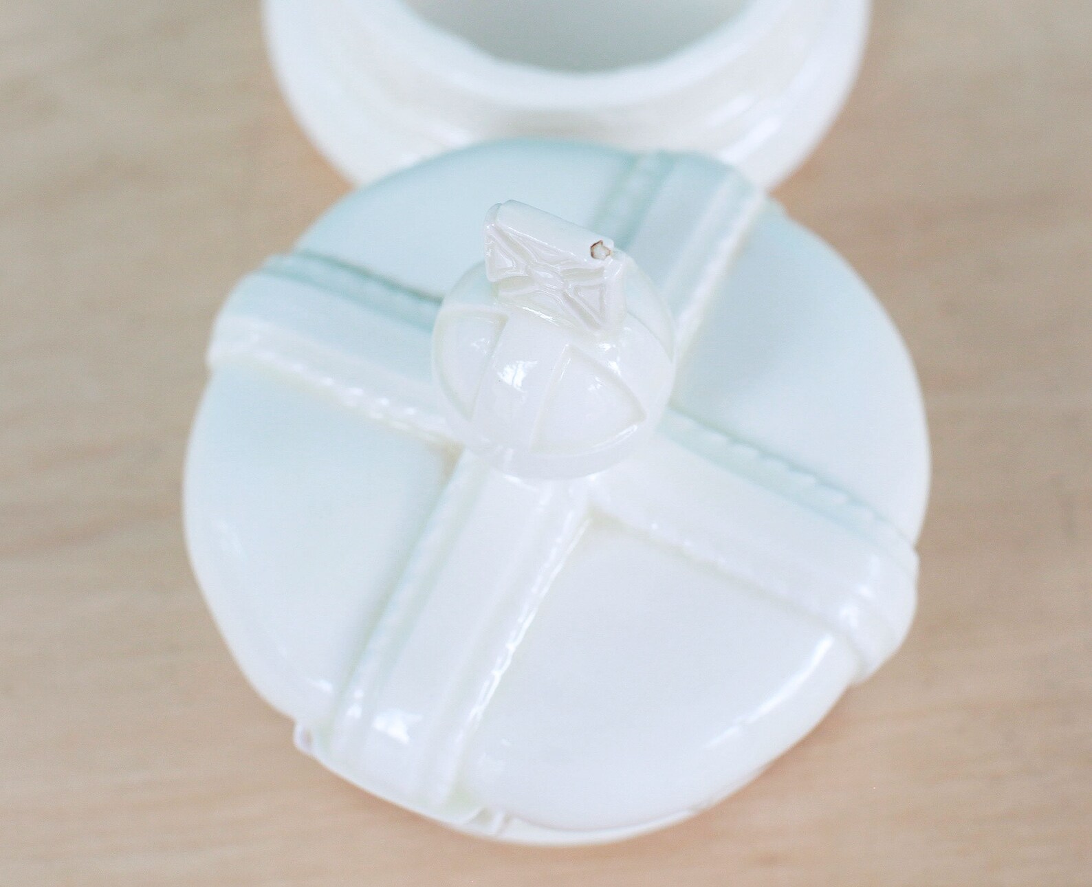 Royal Crown Shaped Ceramic Trinket Box/ Handcrafted White | Etsy