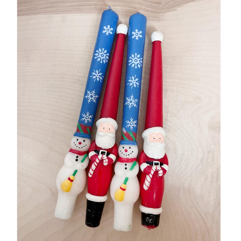 Vintage Santa Candle - Etsy