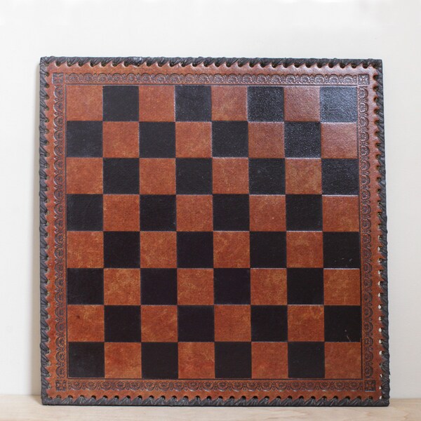 Leather Chess Board - Etsy