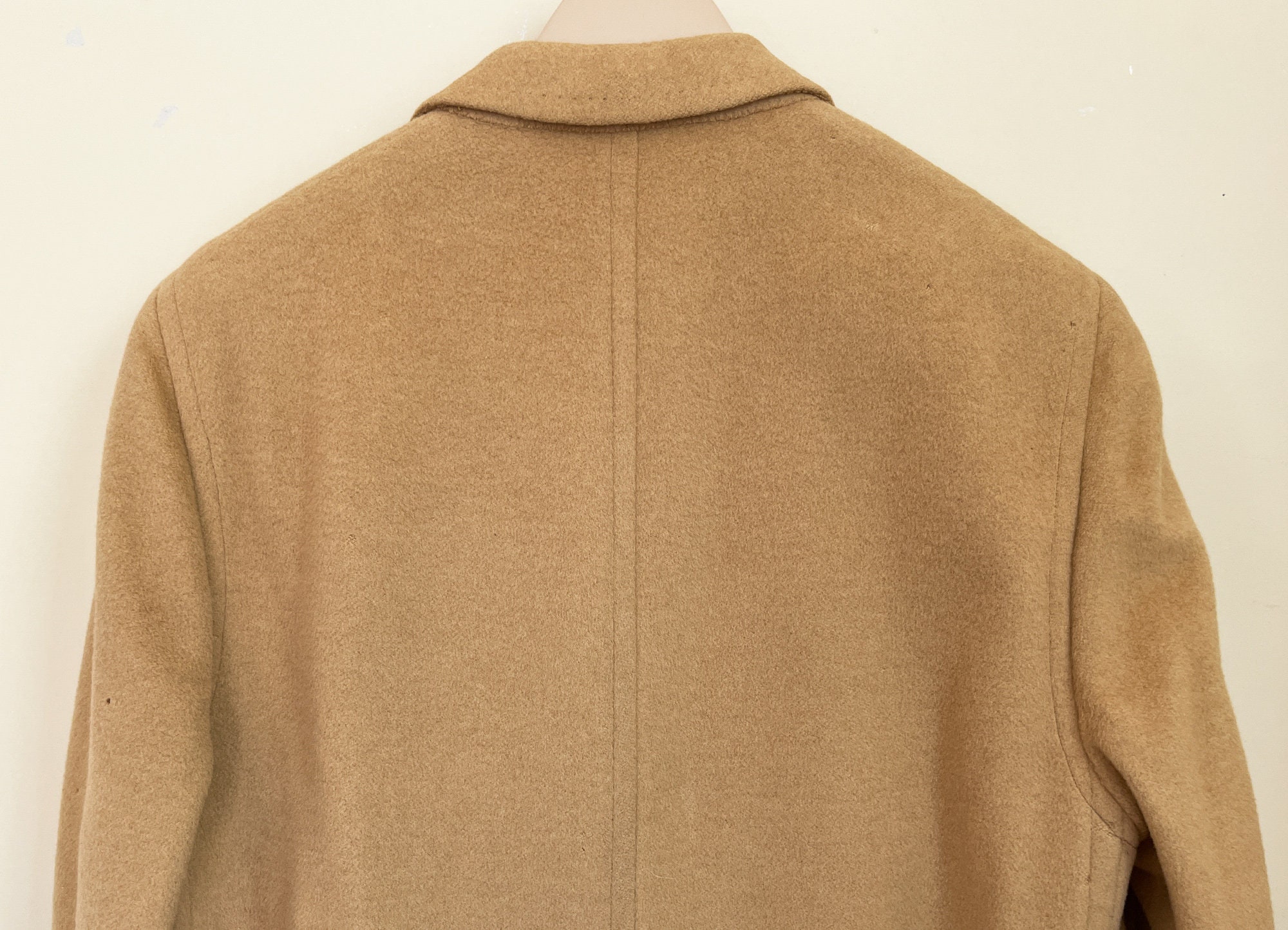 Camel Hair Men's Full Length Coat by Peter Arnello Size L/ - Etsy