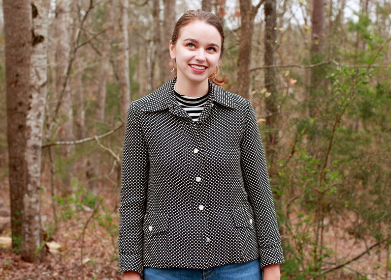 Miss Fox Created by Seymour Fox Jacket/ Cute 50's Vintage Polka Dot ...