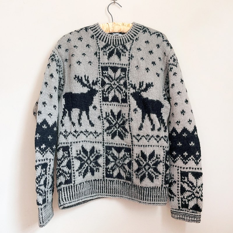 Reindeer Sweater - Etsy