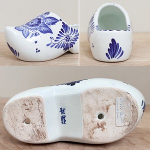 Delft Blue Ceramic Holland Clog Made to Hang on Wall/ Floral Blue ...