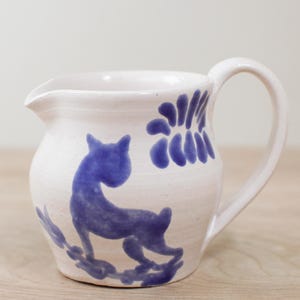Hand Thrown Cat Pitcher by Moultrie Creek Studios/ Unique Tiny Folk Art ...