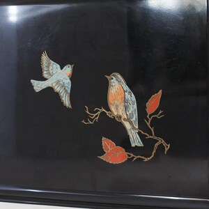 Couroc of Monterey Western Bluebird Large Serving Tray/ Mid Century ...