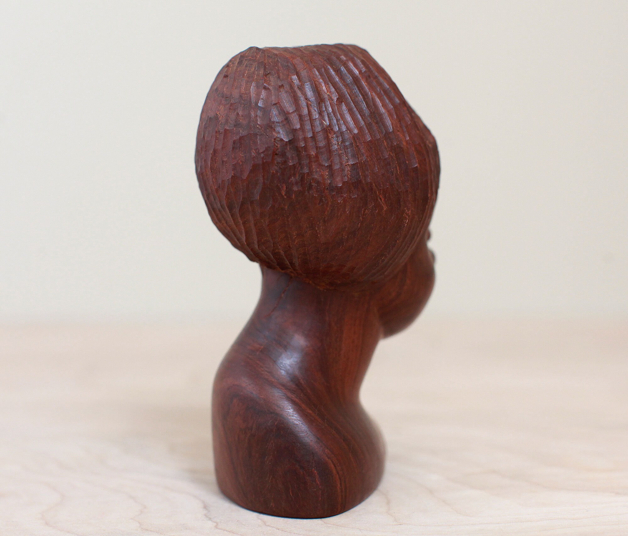 Hand Carved Mod Afro Man Wood Sculpture/ Unique & Beautifully - Etsy