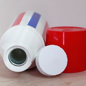 Westbend Thermo-serv Insulated Thermos/ Large Red White & Blue 1 Quart ...