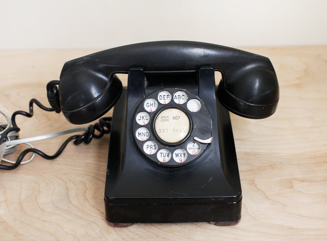 Black Bell System Western Electric Telephone F-1 Rotary Dial - Etsy