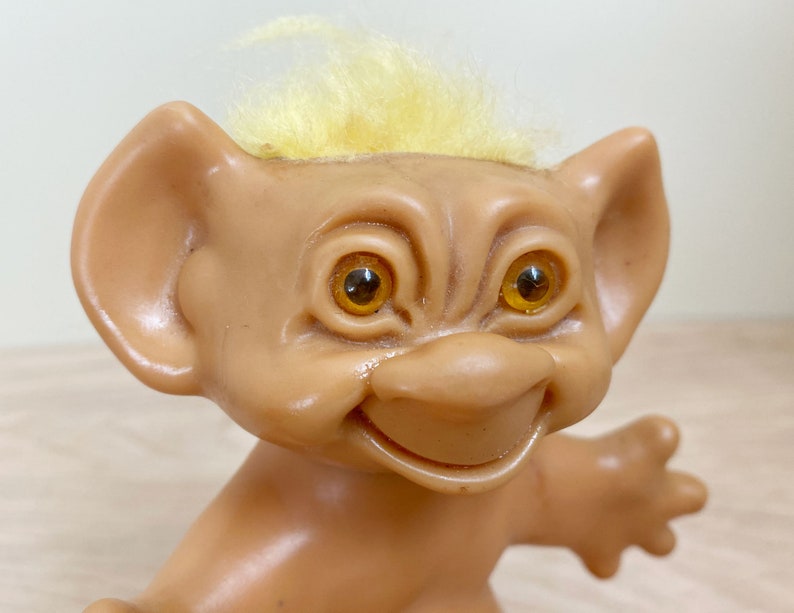 Uneeda Wishniks Yellow Haired Troll/ 1960s Ugly Cute Amber - Etsy