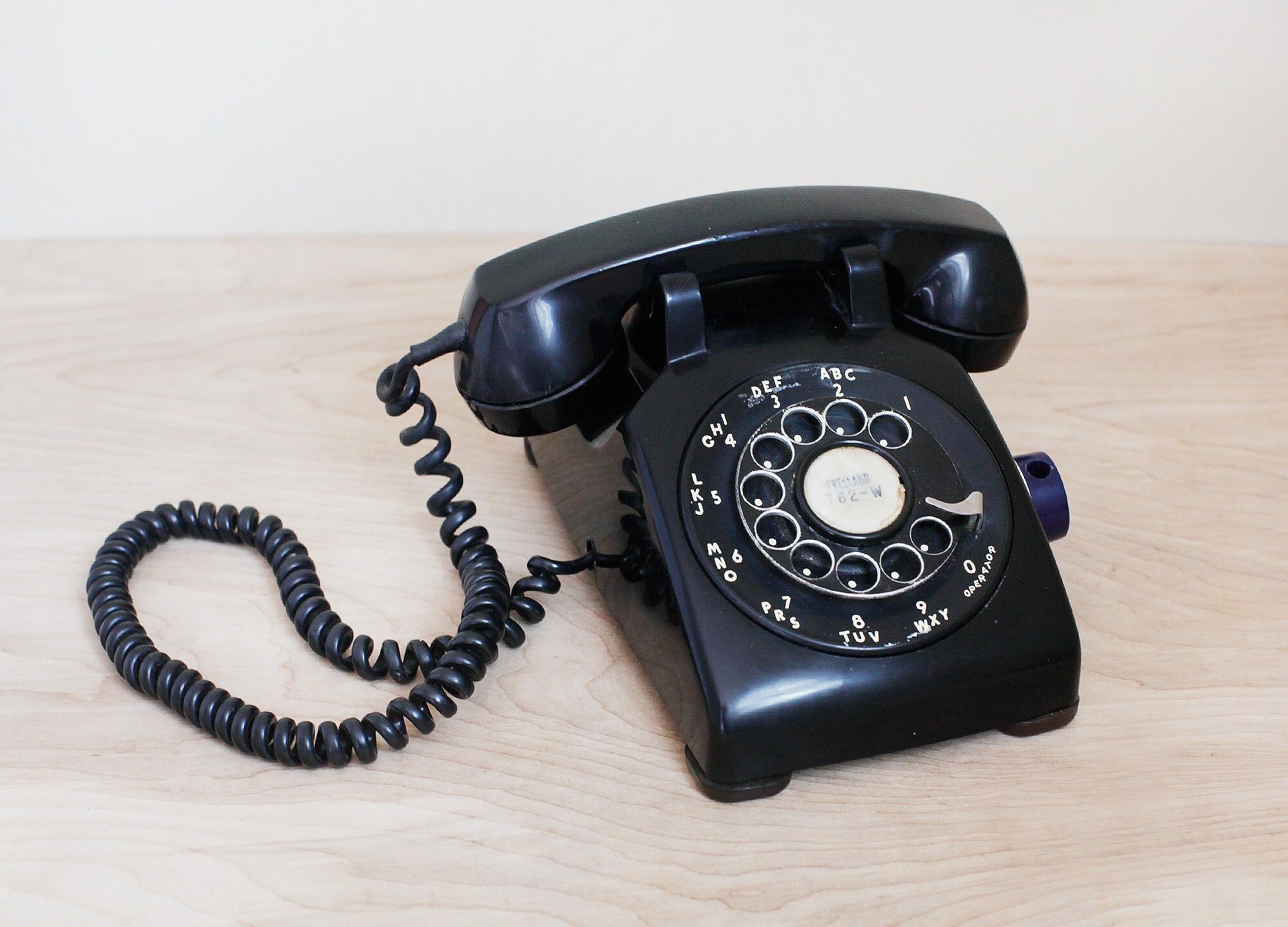 Black Western Electric Rotary Dial Telephone/ Classic Vintage Dial up ...