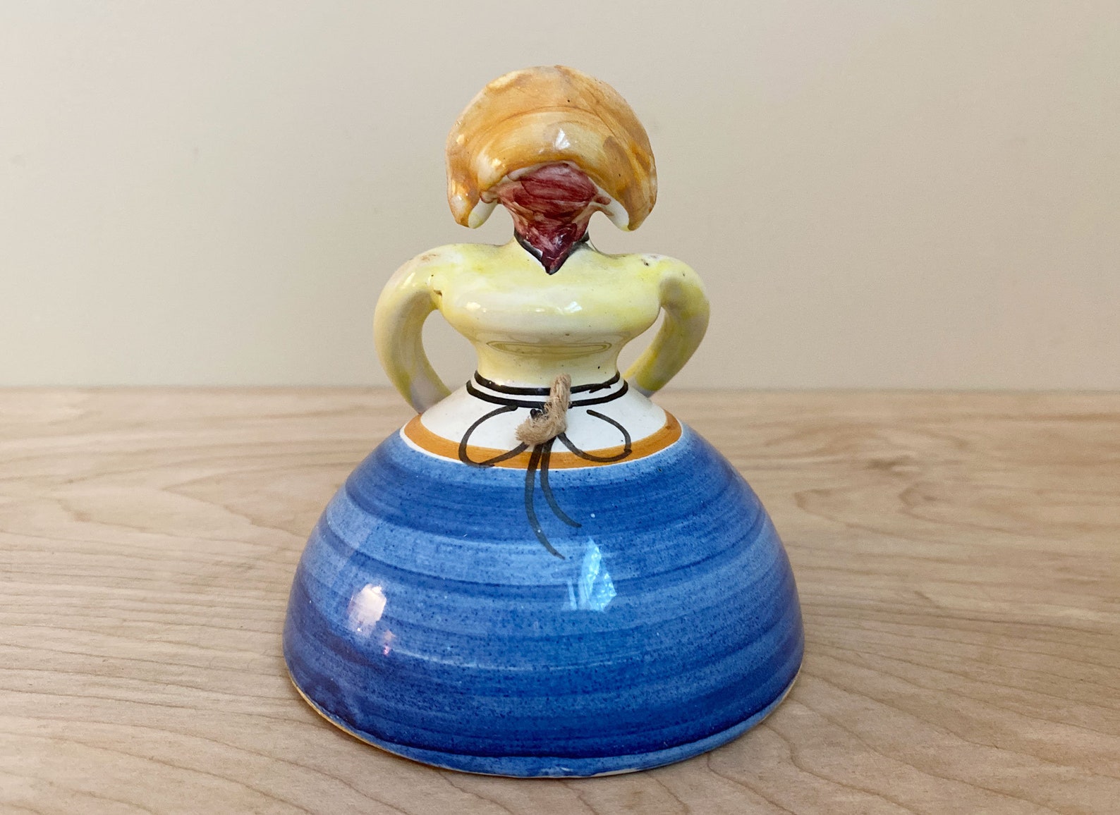 Pretty Spanish Lady Bell/ Hand Painted Ceramic Figure/ Mid - Etsy