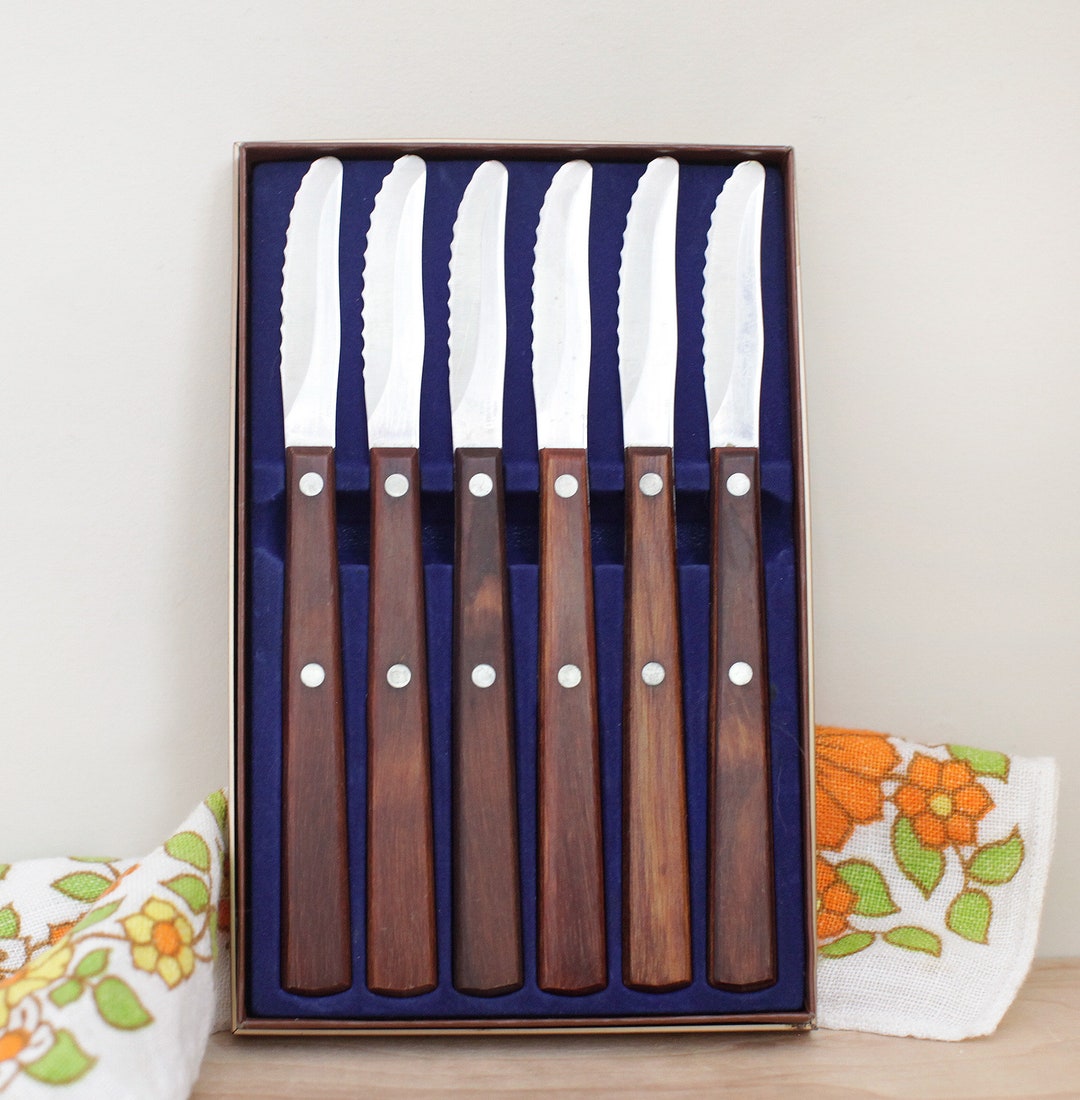 Set of 6 ALCAS aka: Cutco Steak Knives in Original Box/ Very Nice 80s ...
