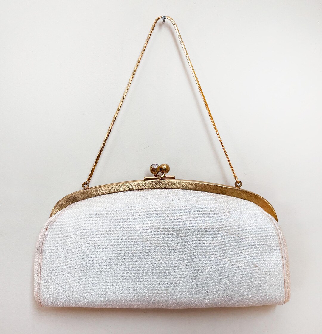 Morris Moskowitz Sparkly Cocktail Purse W Rhinestone Clasp/ Mid Century ...