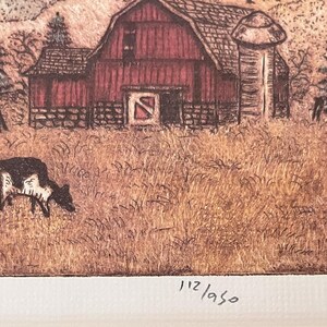 Jay Wennersten "country Afternoon" Panoramic Country Folk Art Landscape ...