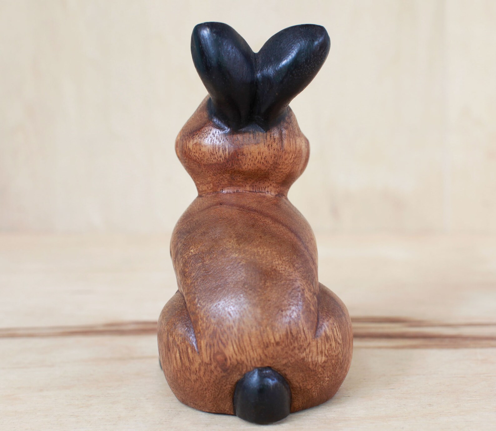 Hand Carved Wood Bunny Rabbit/ Unique and Beautifully Done Mid - Etsy