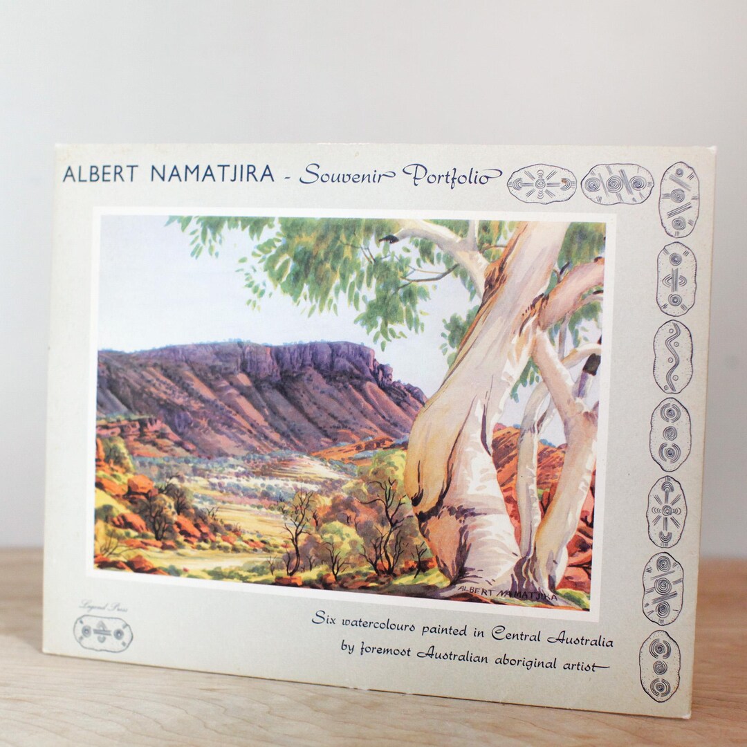 Albert Namatjira Souvenir Portfolio/ Rare Collection of Six Watercolor ...