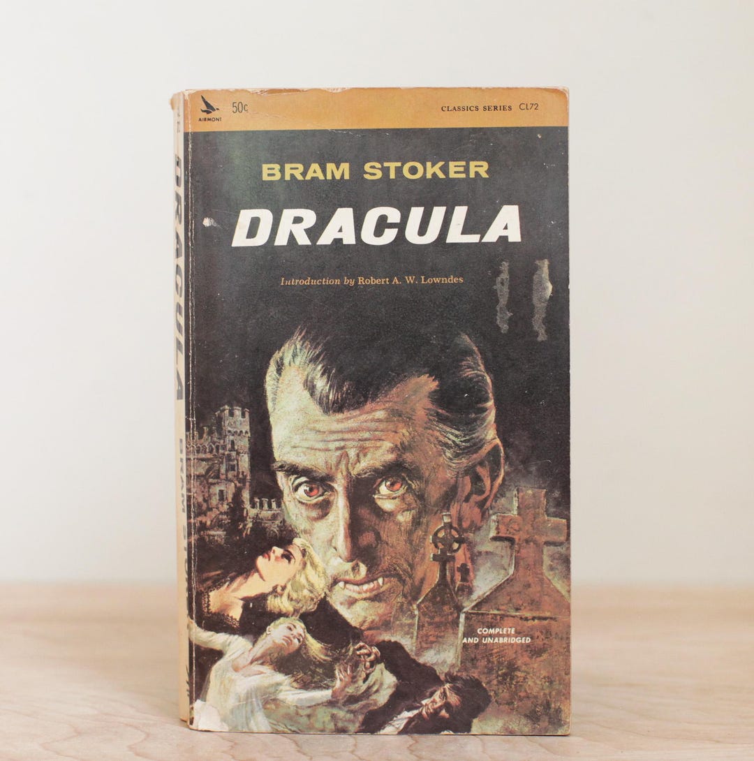 Dracula by Bram Stroker/ 1950s Christopher Lee Cover Edition W Original ...