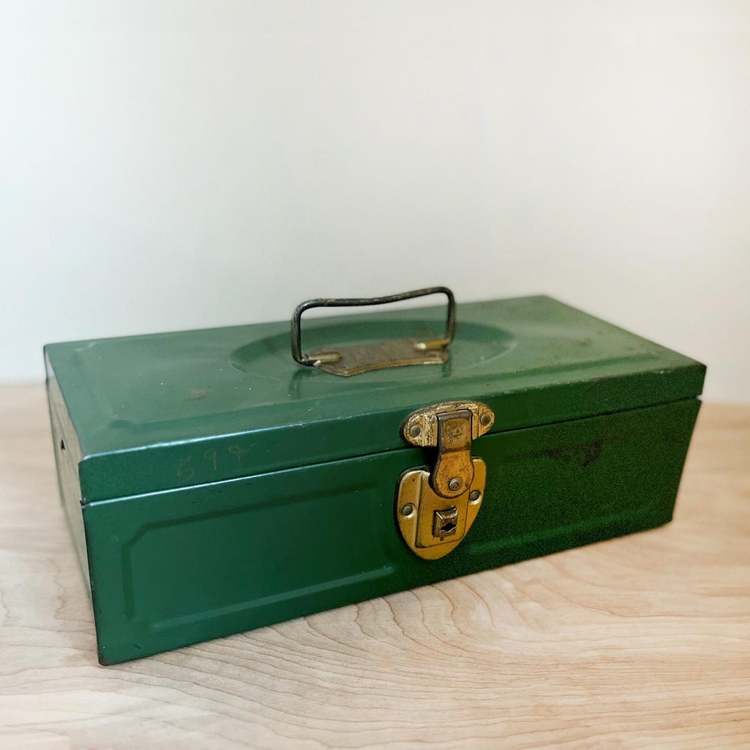 Green Metal Toolbox by Master Metal Products/ 1960s Mid Century Tool or ...