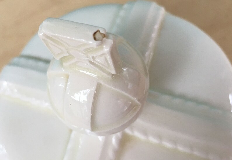 Royal Crown Shaped Ceramic Trinket Box/ Handcrafted White | Etsy