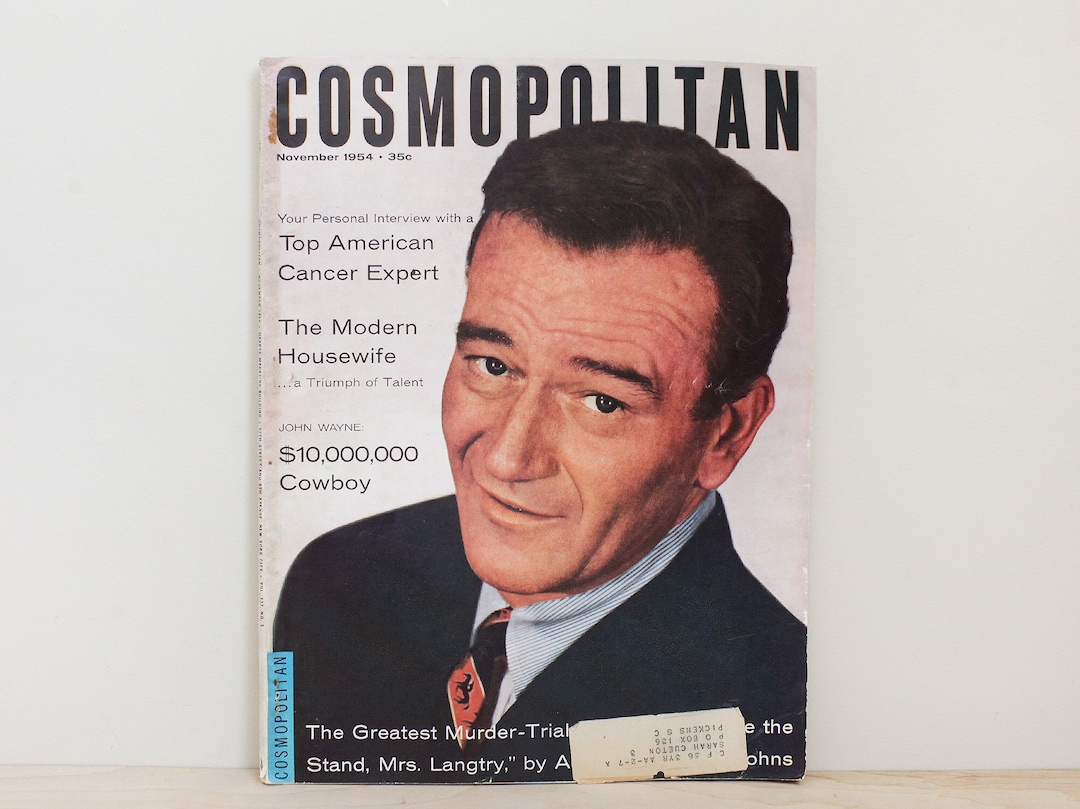 Cosmopolitan Magazine, John Wayne Nov 1954 / Includes Rare Find: Early ...