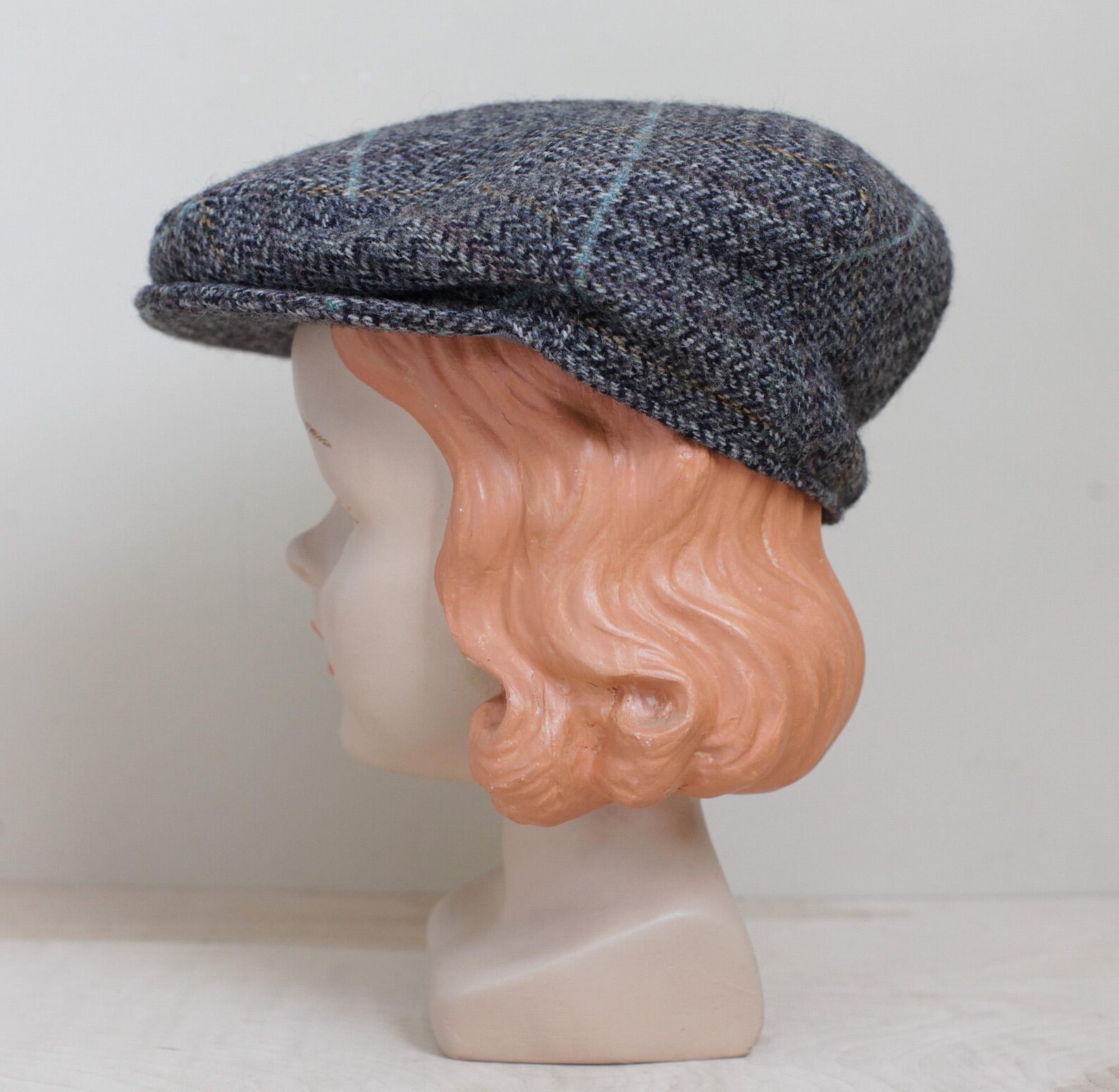 Fieldflare Men's Wool Flat Cap/ Nice Vintage Handwoven Newsboy Cap ...