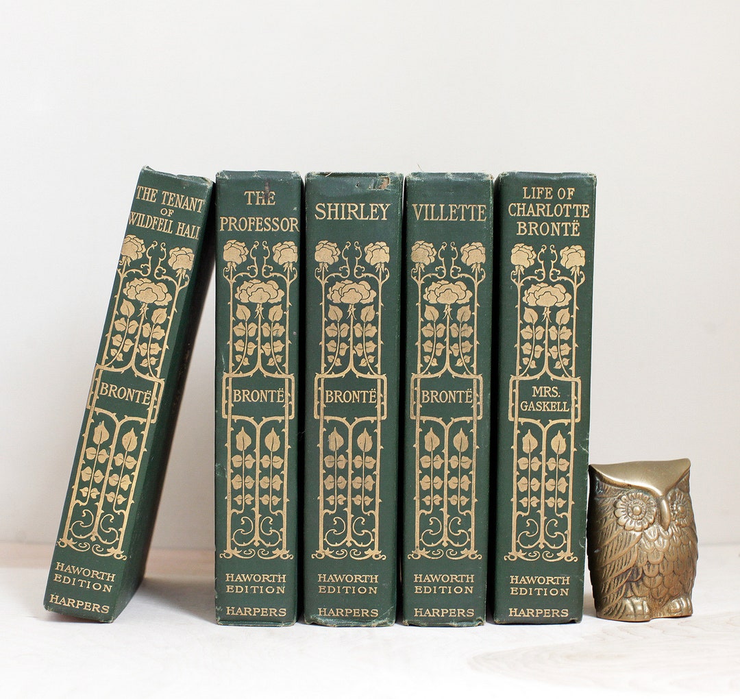 Rare Set of 5 Bronte Books Antique Haworth Editions Pub in - Etsy