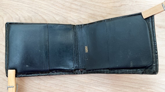 Swank Embossed Patent Leather Wallet / Sinatra Style … - Gem