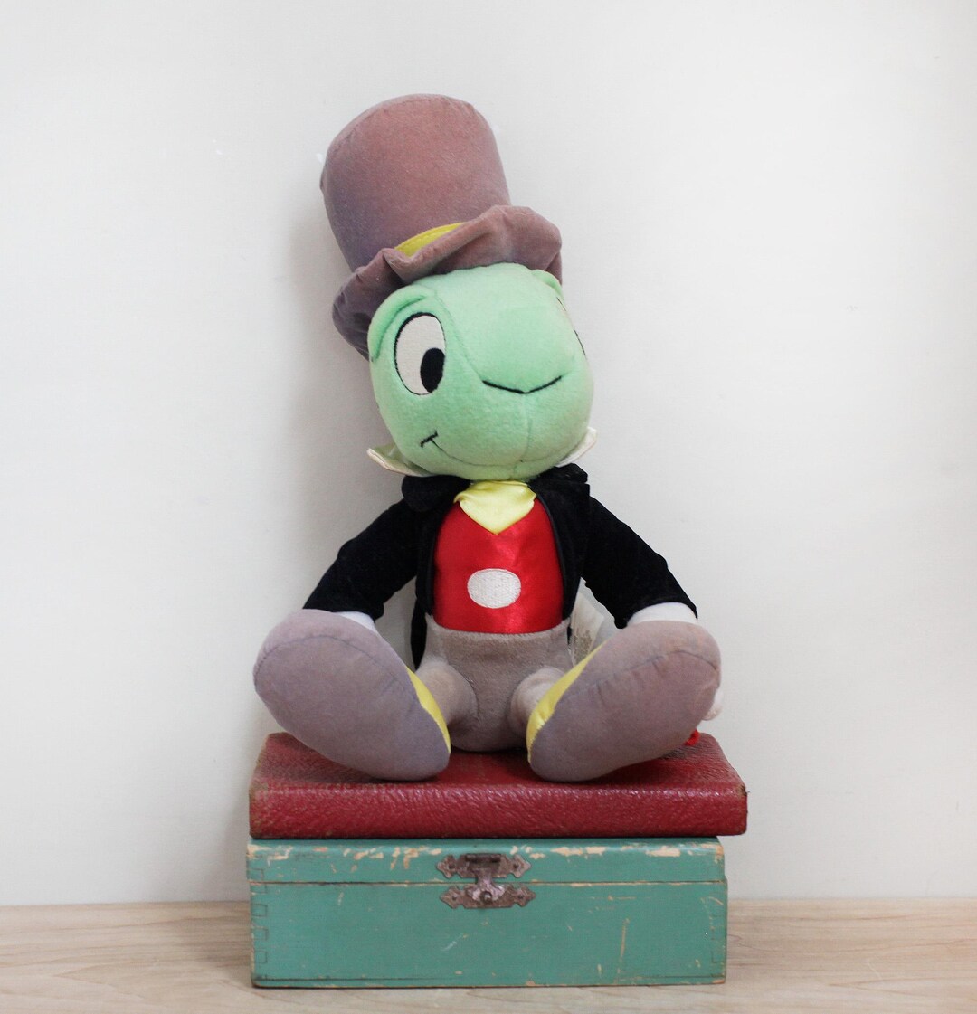Disney Jiminy Cricket Plush / 1970s Super Vintage Pinocchio Character ...