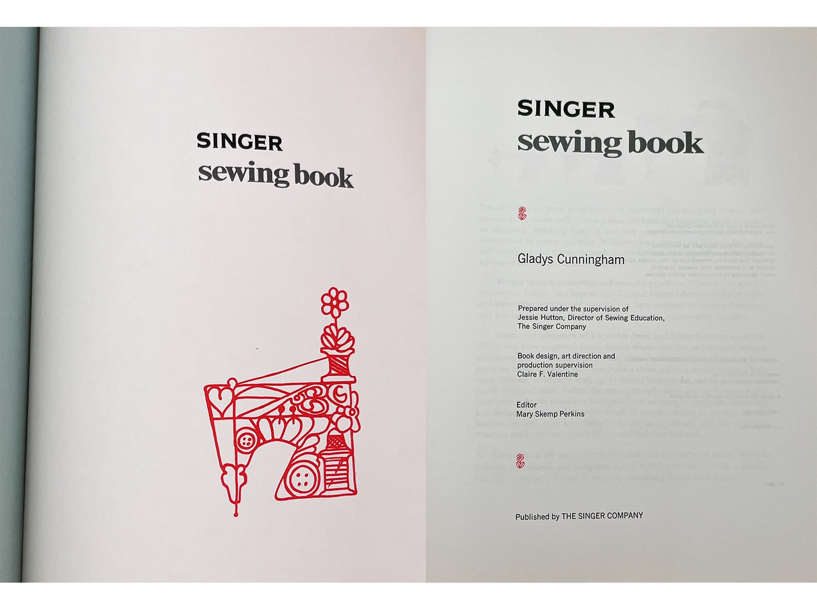Singer Sewing Book by Gladys Cunningham/ 1969 First Edition 5th ...