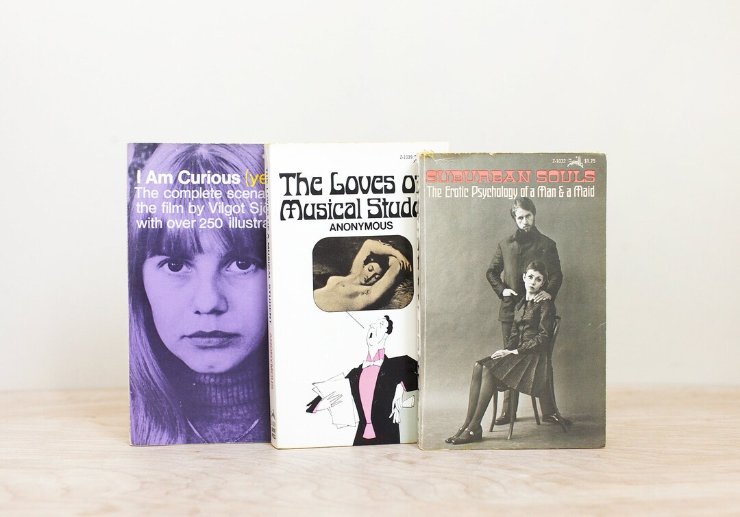 Set of 3 Erotic Grove Press 60s Books I Am Curious yellow, the Loves of ...