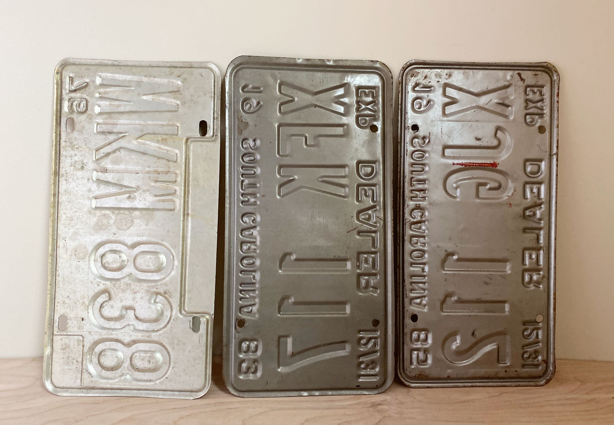 Vintage South Carolina & Georgia License Plates/Choose Your | Etsy