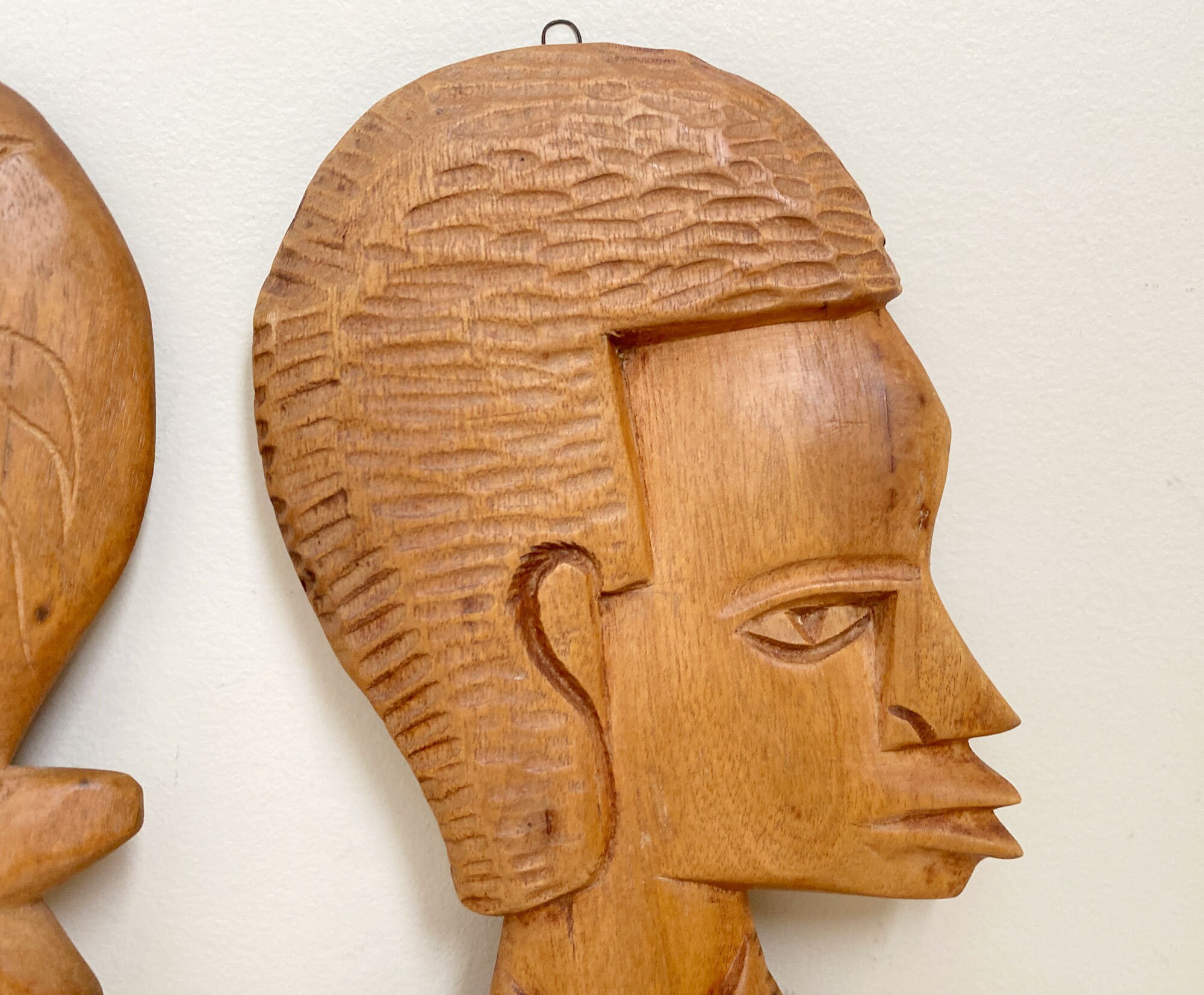 Mid Century African Portrait Plaques/ Beautiful Set of Black | Etsy