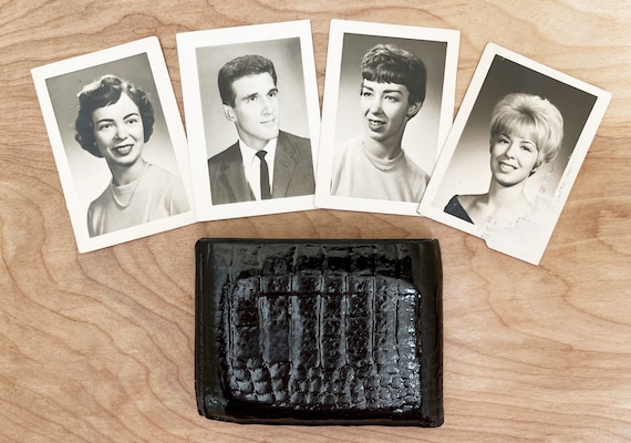 Swank Embossed Patent Leather Wallet / Sinatra Style … - Gem