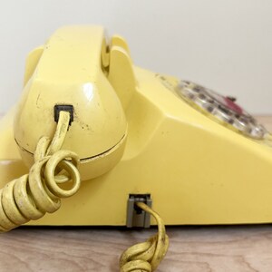 Yellow Western Electric Rotary Dial Telephone/ Classic Vintage Dial up ...