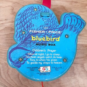 Fisher Price Blue Bird Music Box 1968/ Super Cute Vintage Hanging ...