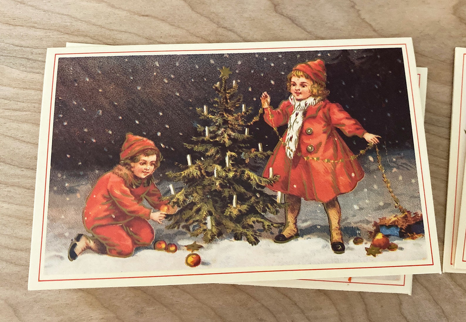 9 Vintage Christmas Cards/ Sweet Mixed Lot of Olden Days | Etsy