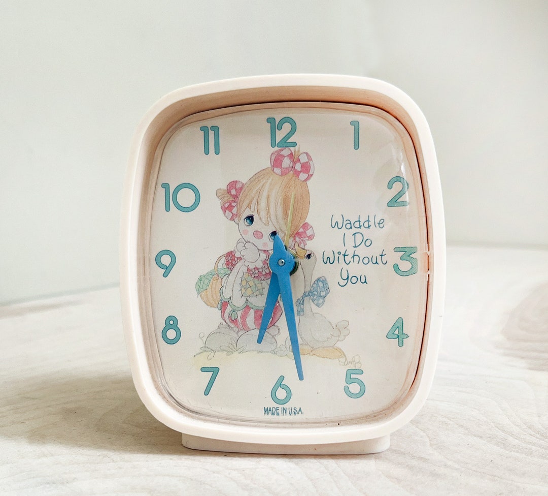 Precious Moments Westclox Alarm Clock/ Rare 90s Tiny Cutie "waddle I Do ...