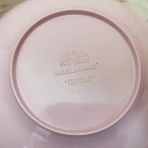 Mar-crest Melmac Pink Divided Melamine Bowl/ Nice Mid Century Divided ...
