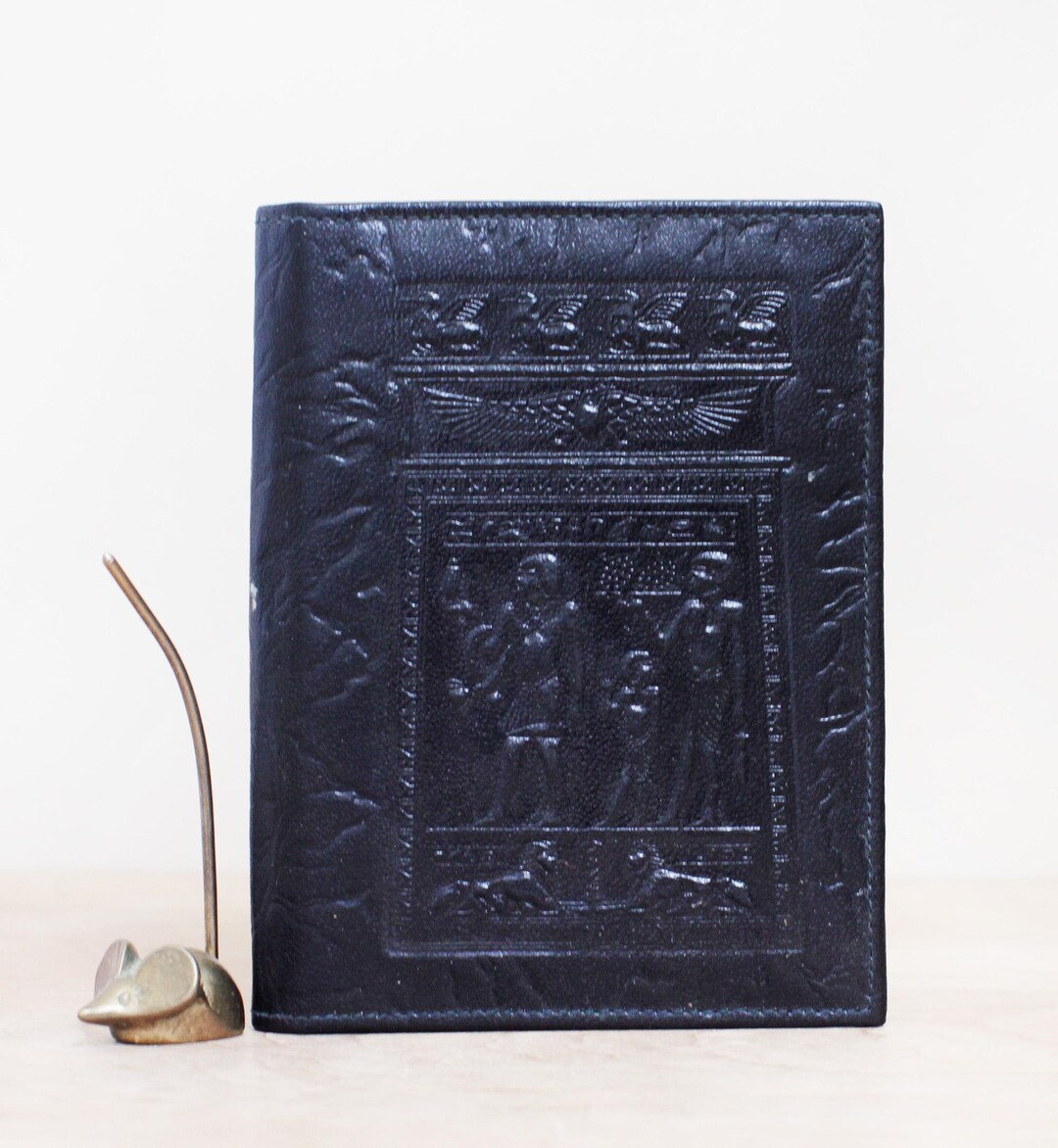 Egyptian Leather Tutankhamun Address Book & Notebook/ Unique and Unused ...