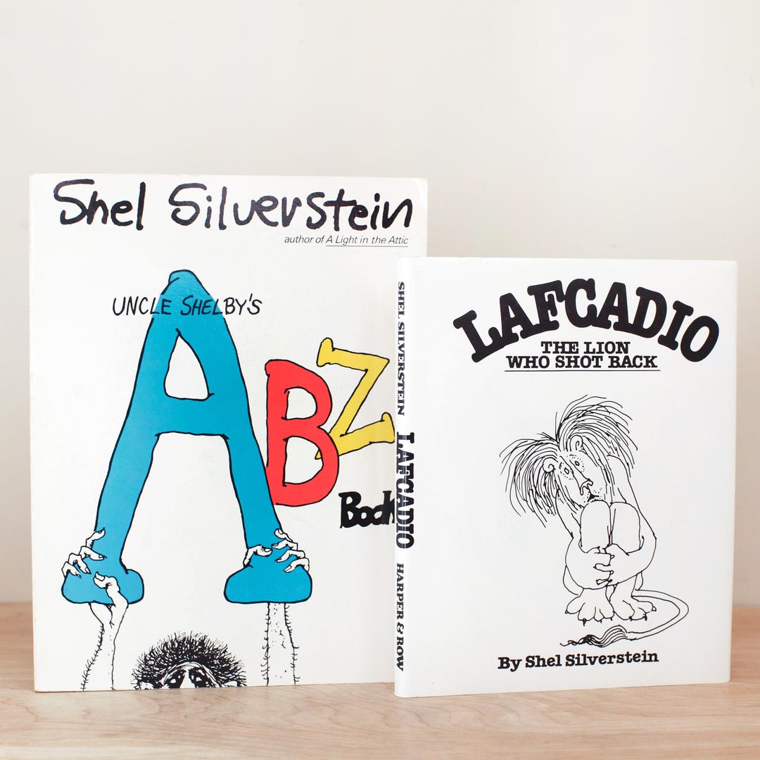 Set of Two by Shel Silverstein: Uncle Shelby's ABZ Book & Lafcadio the ...