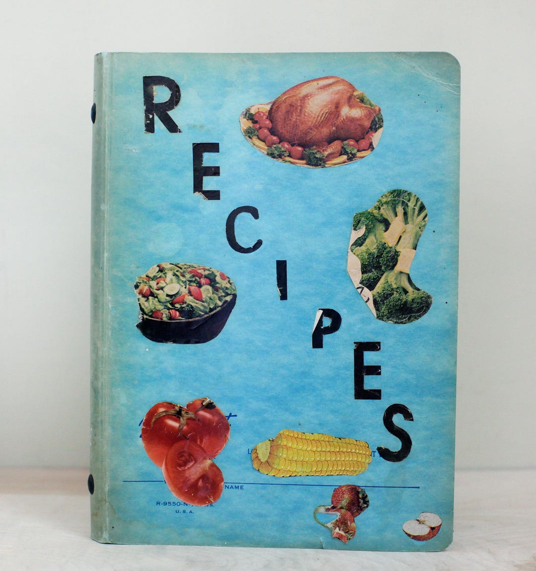 Vintage Recipe Notebook W Handwritten Home Recipes & Clippings/ Super ...