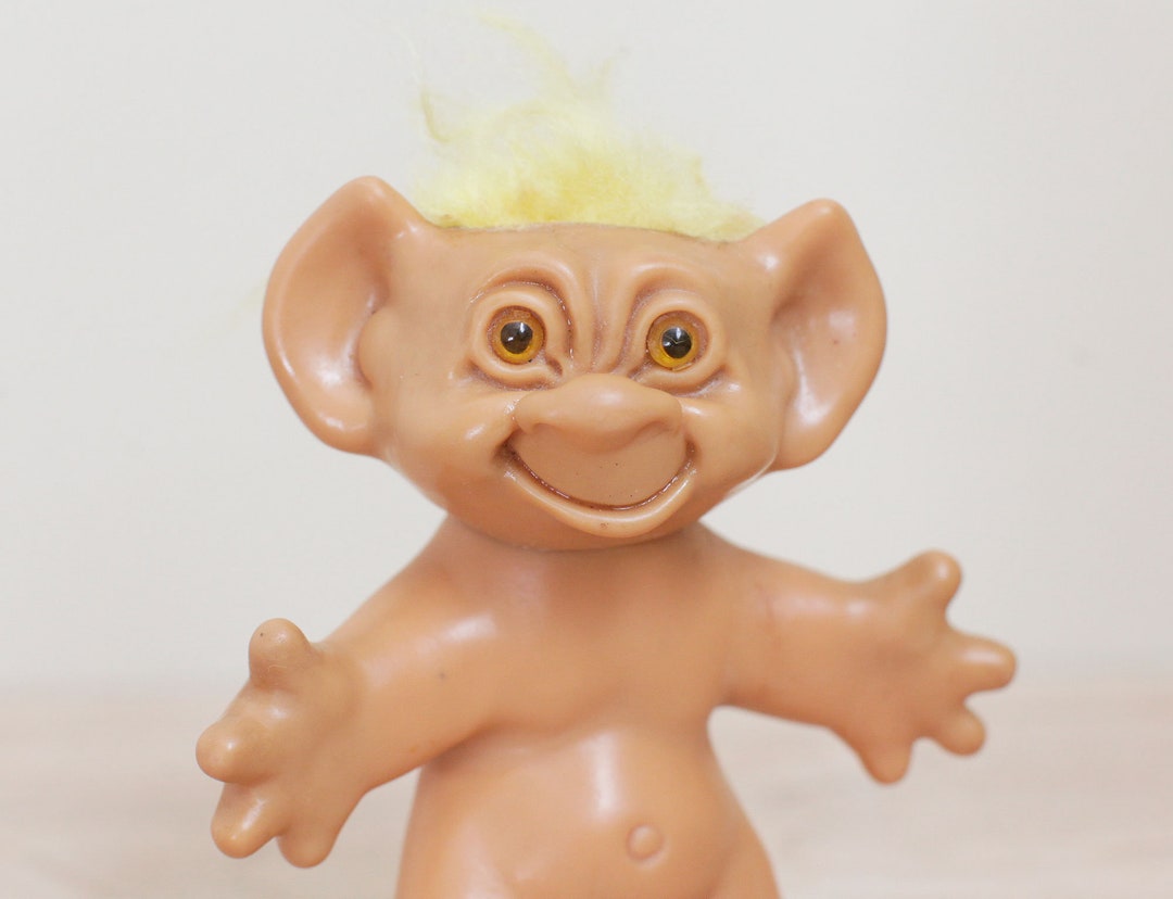 Uneeda Wishniks Yellow Haired Troll/ 1960s Ugly Cute Amber - Etsy
