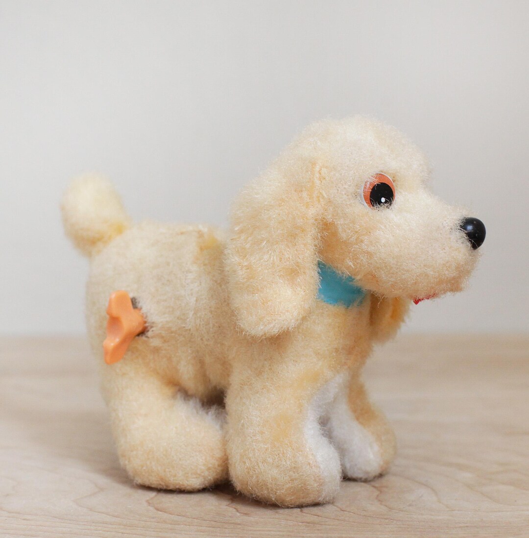 Wind-up Dog/ Extra Cute 1960s Toy Bird W Great Graphics/ Kawaii Little ...