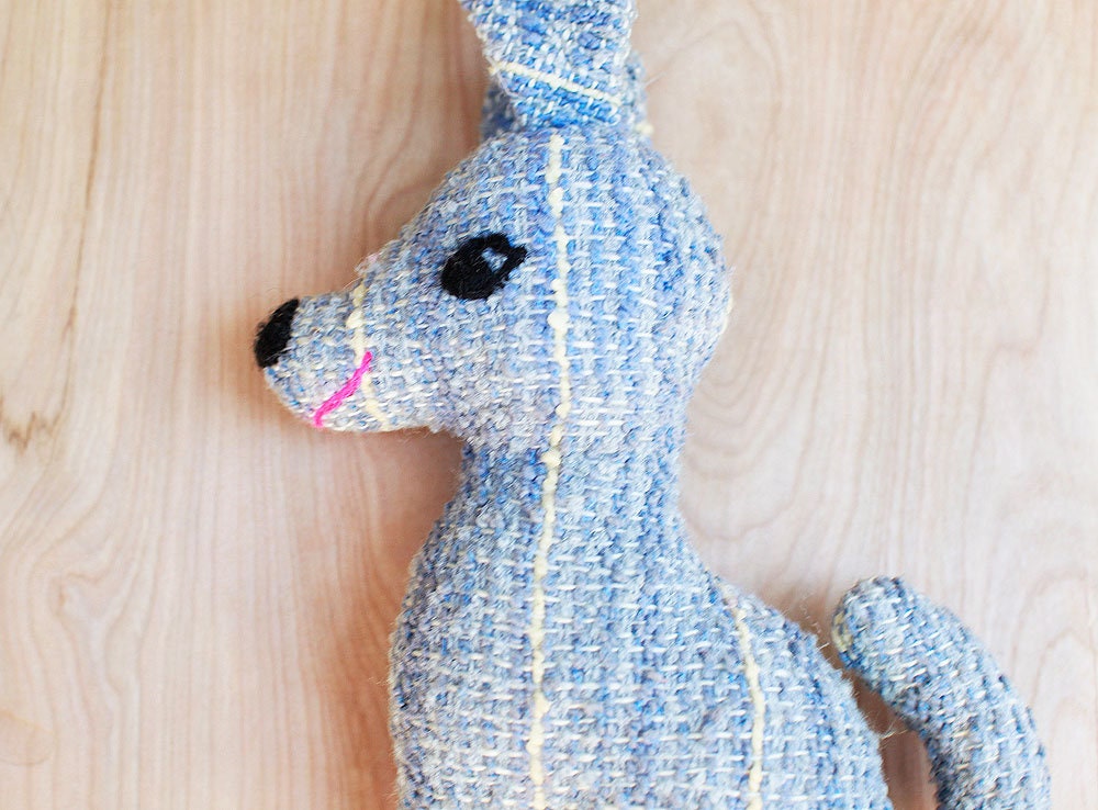 Vintage Dachshund in Handwoven Fabric and Made by Roberta | Etsy