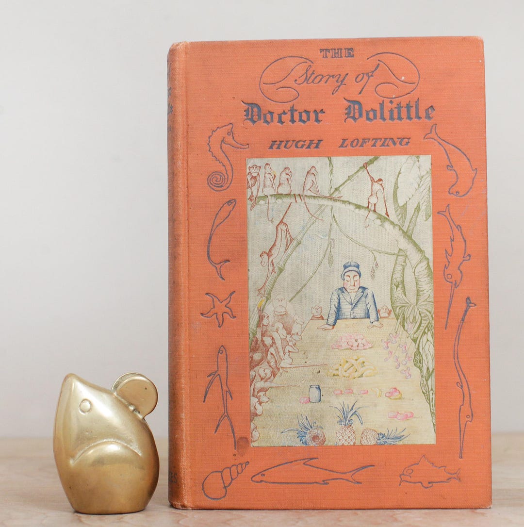 The Story of Doctor Dolittle by Hugh Lofting/ 1925 Antique Children's ...