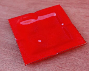 Red ashtray | Etsy