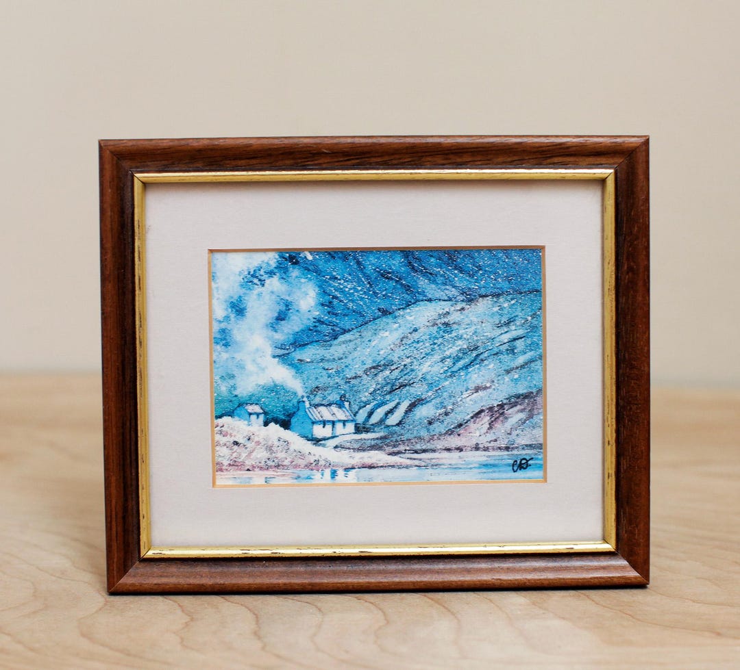 Tiny Framed Christine Dodd Landscape Print/ Scottish Artist Limited ...